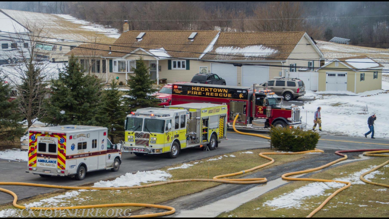 Tanker Responds to Bushkill Township Dwelling Fire - Hecktown Volunteer ...